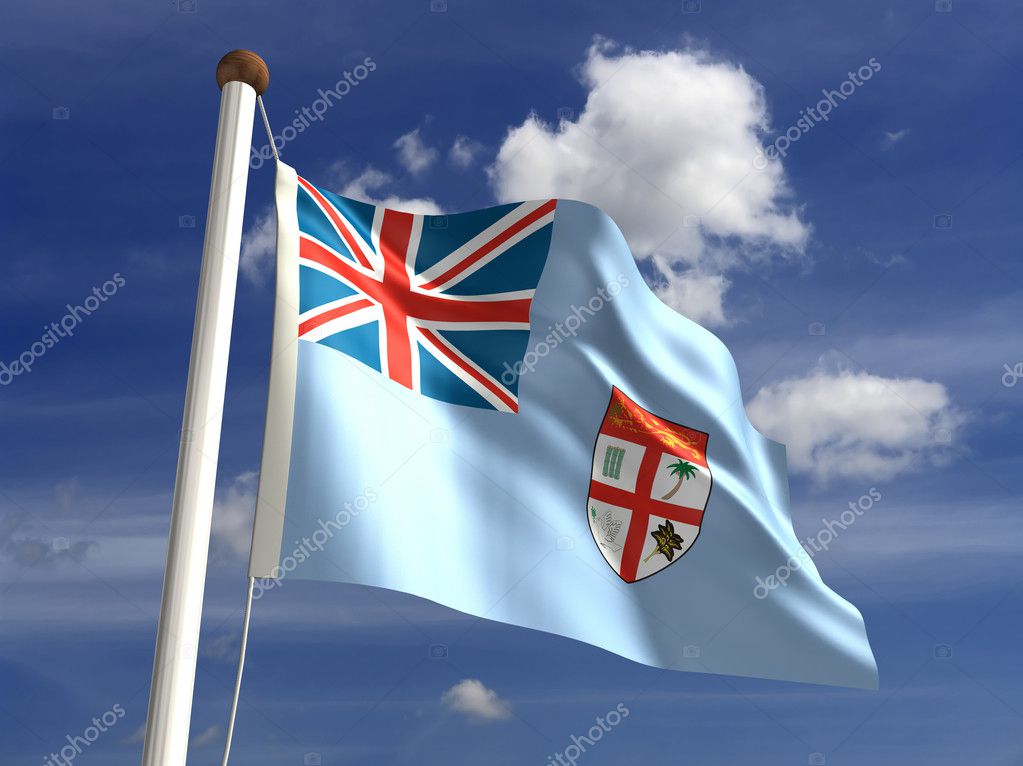 Fiji Flag — Stock Photo © selensergen #20005901