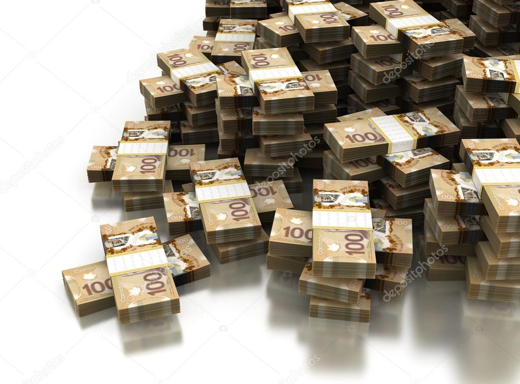 Canadian Money 100 Stack