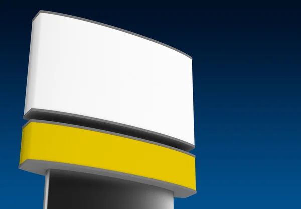 Blank Sign Tower Stock Photo by ©selensergen 71825181