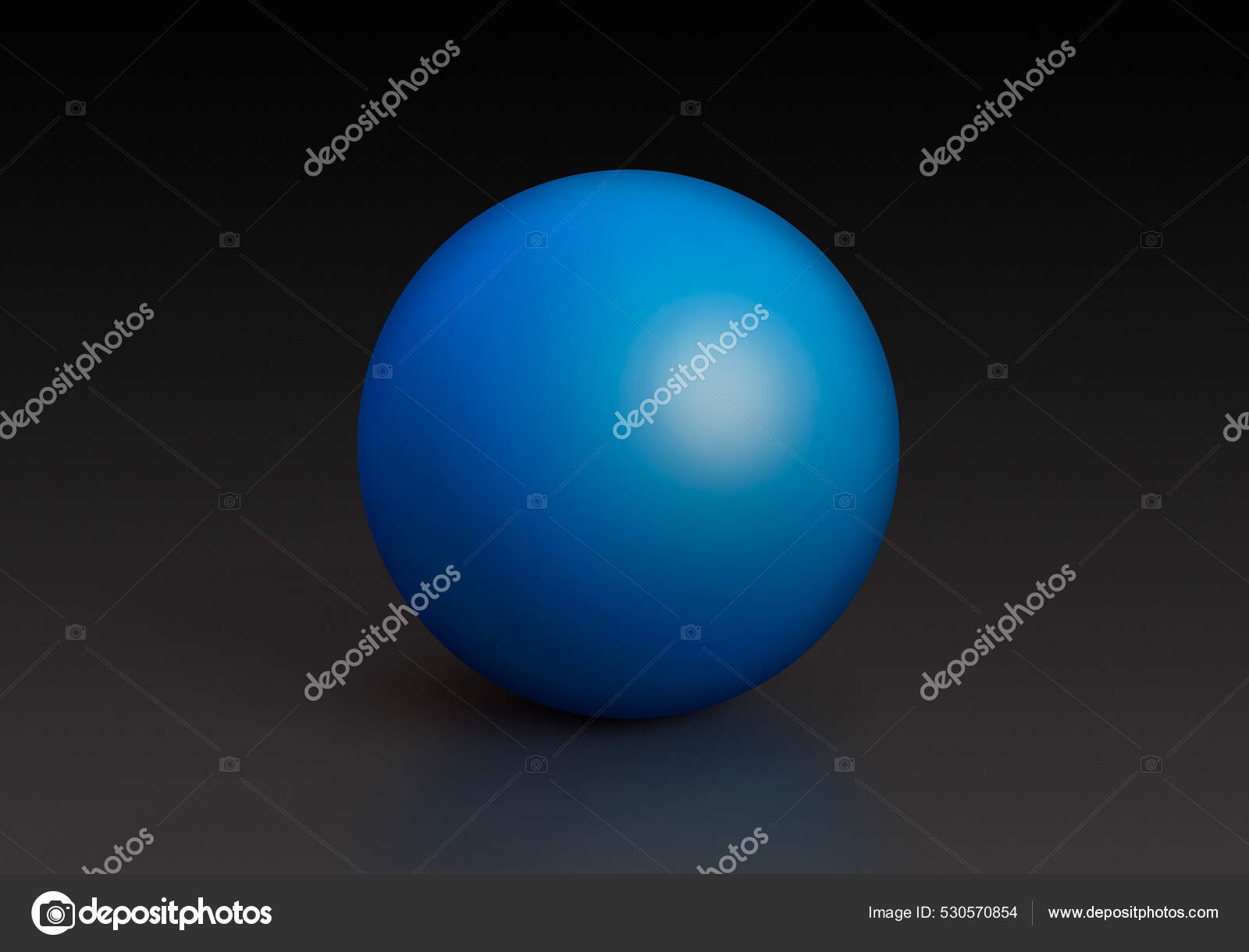 Blue Spheres Isolated Dark Background Toy Balls Render — Stock Photo ...