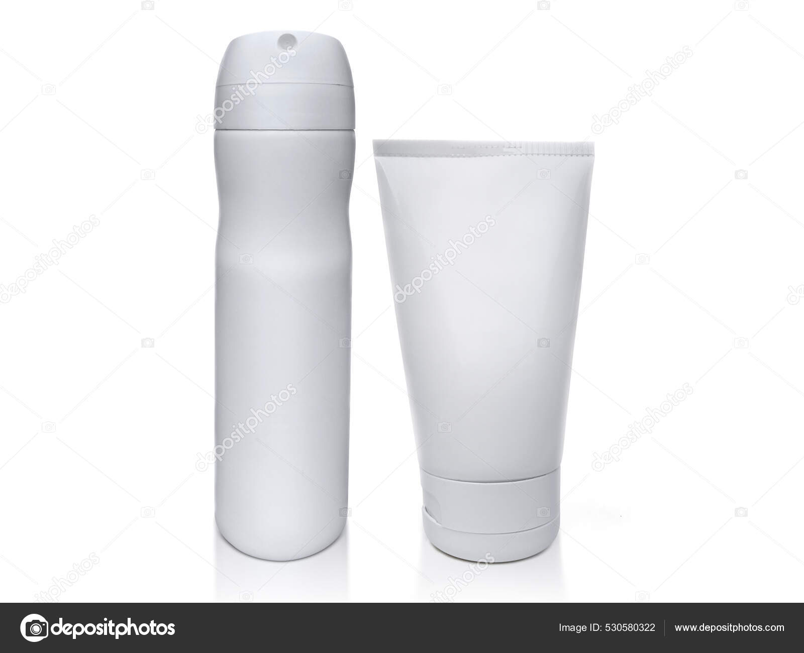 White Aerosol Spray Bottle Packing Cream Isolated White Background ...