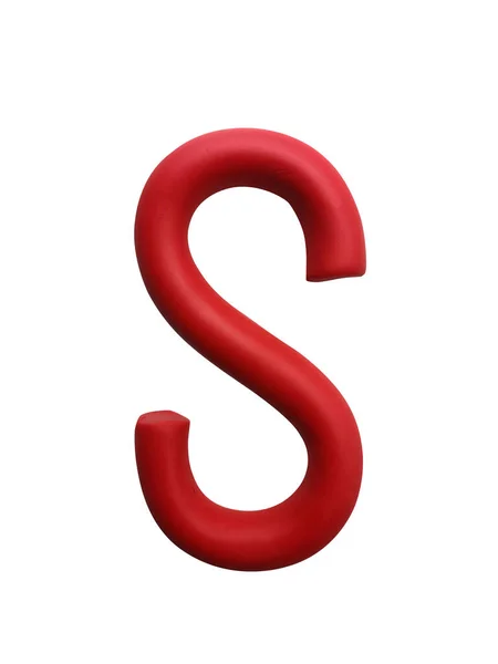 Capital Letter S Red