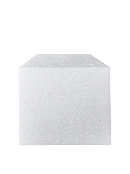 Styrofoam Circle Isolated White Foam Background Top View — Stock Photo ...