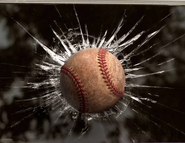 Broken window baseball Stock Photos, Royalty Free Broken window ...