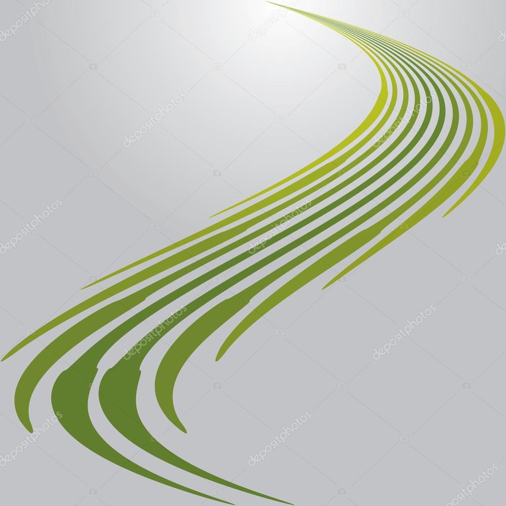 Green lines. Abstract vector background Stock Vector Image by ©skiny25 ...