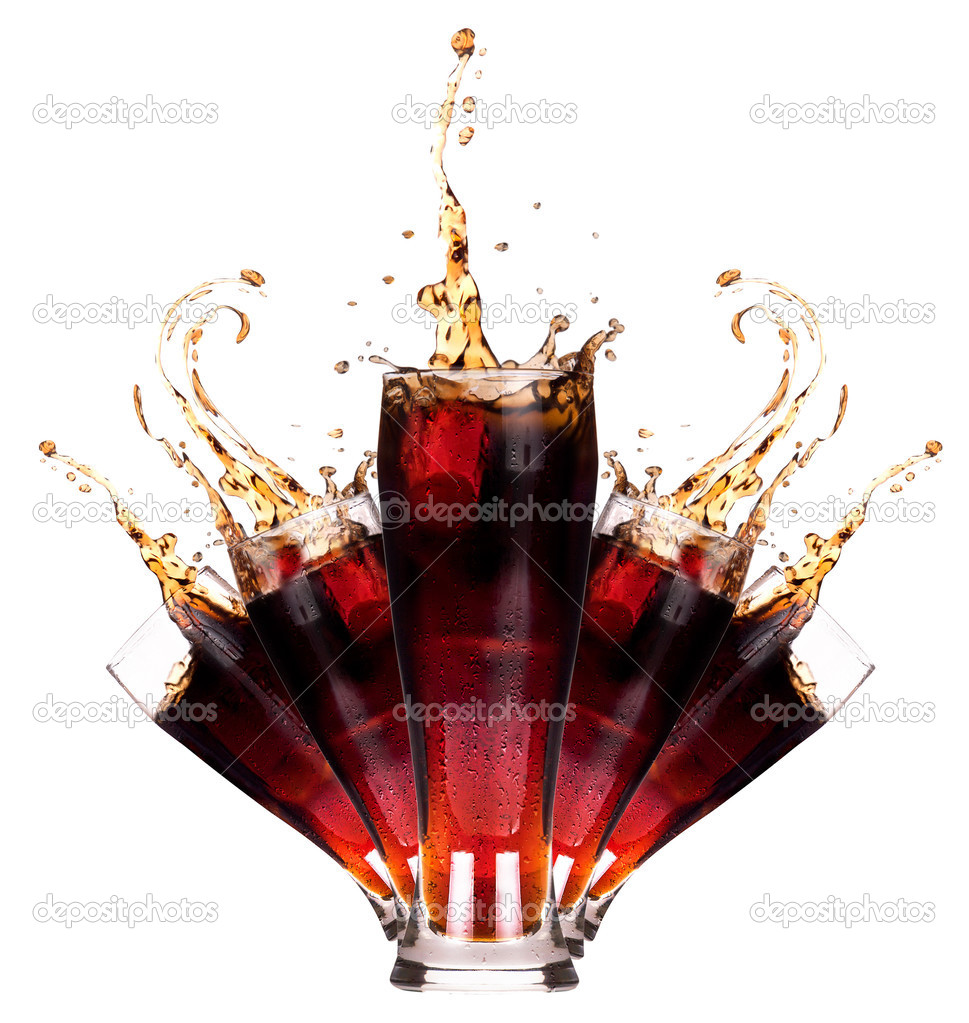 Fresh coke background with splash Stock Photo by ©boule1301 12858018