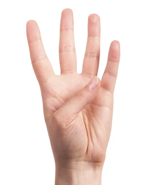 Four fingers Stock Photos, Royalty Free Four fingers Images | Depositphotos