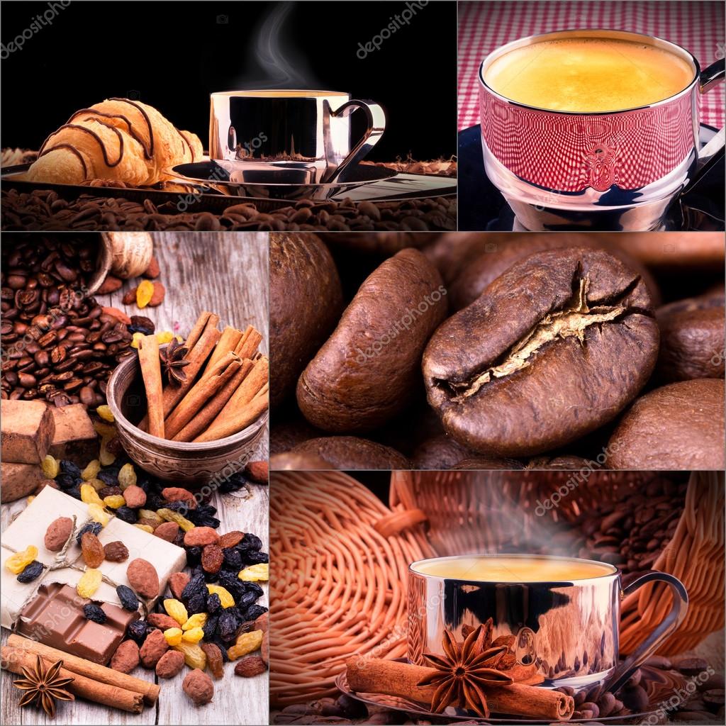 Collage of coffee details Stock Photo by ©boule1301 44532021