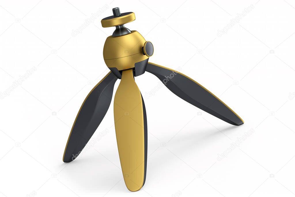 Tr pode fotogr fico y de v deo con placa de liberaci n r pida aislada sobre fondo blanco ...