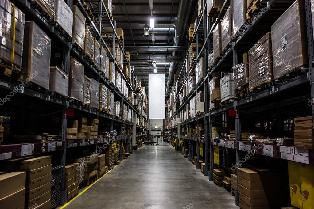 Dark Warehouse Background