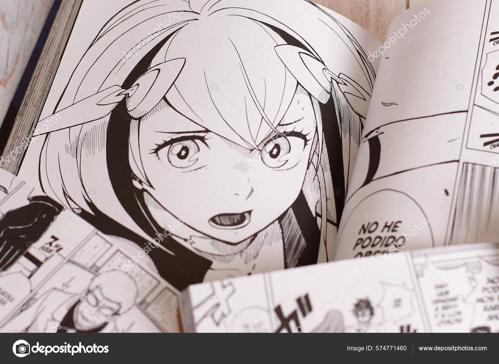 Manga Book Dimension Open Table Vitoria Gasteiz June 2022 — Stock ...