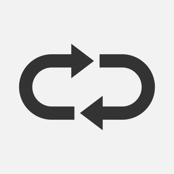 Rotation Circular Arrows Icon Isolated Vector Illustration White ...