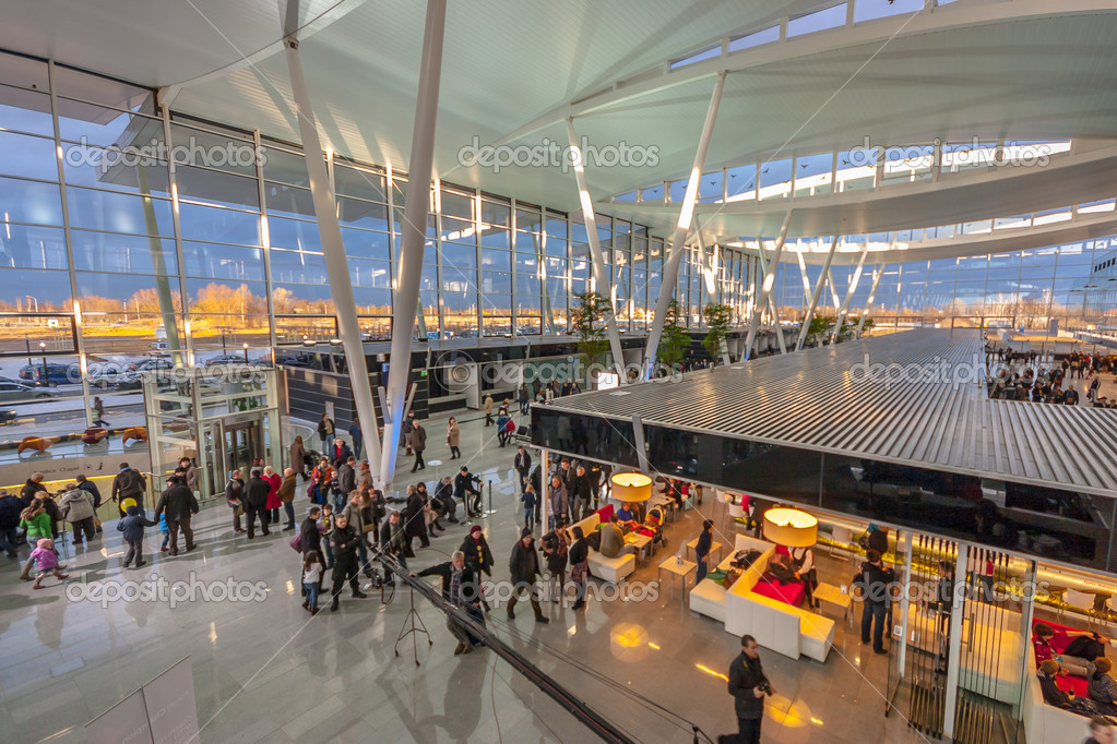 WROCLAW, POLAND - FEBRUARY 25: Copernicus Airport Wroclaw – Stock ...