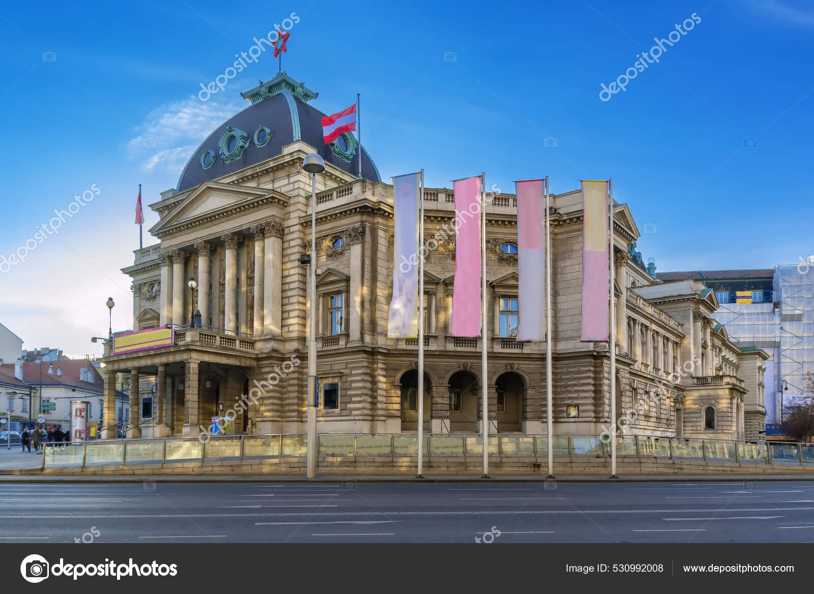 Volkstheater Vienna Founded 1889 Request Citizens Austria Stock Photo ...