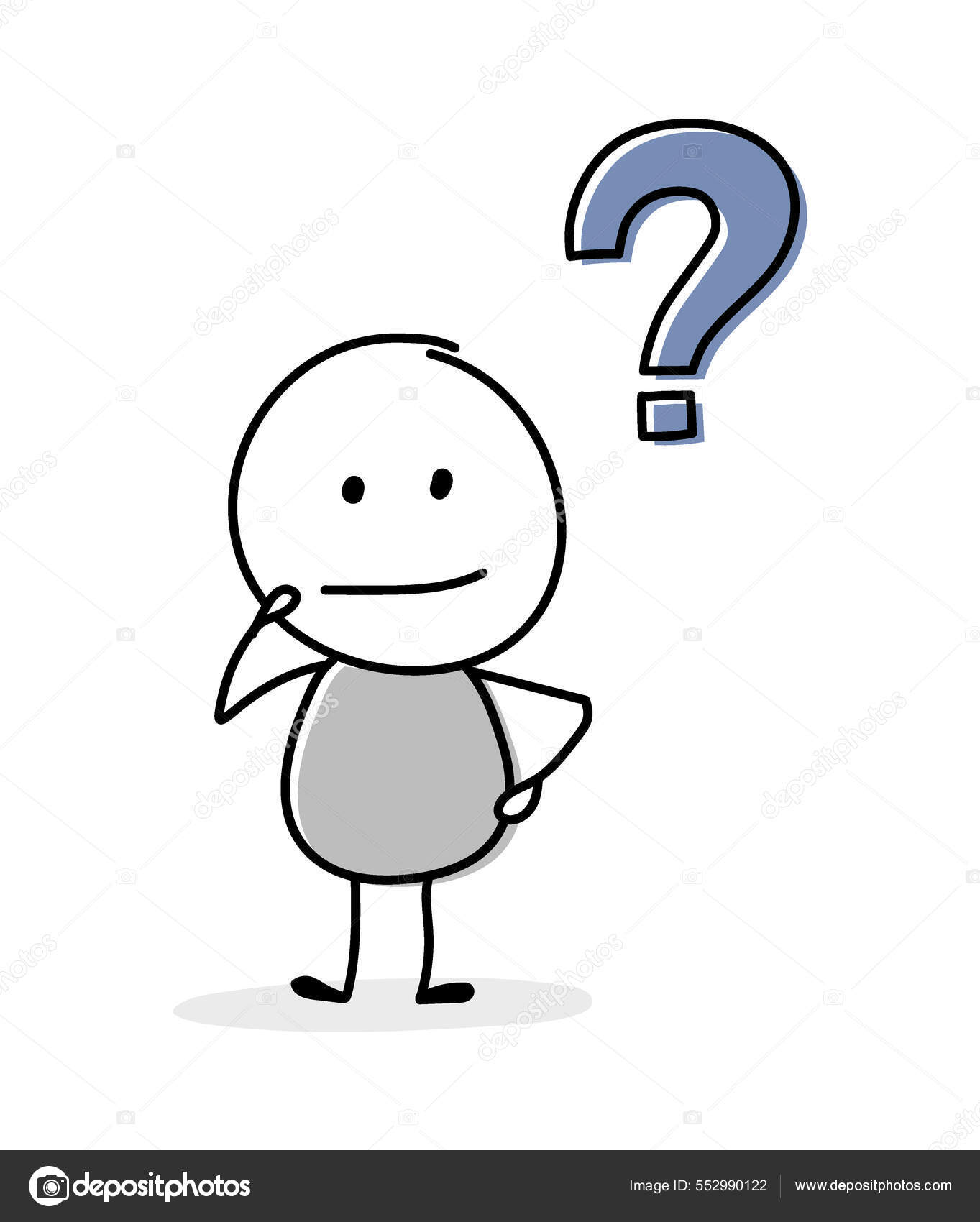 Cara De Signo De Interrogación Animada