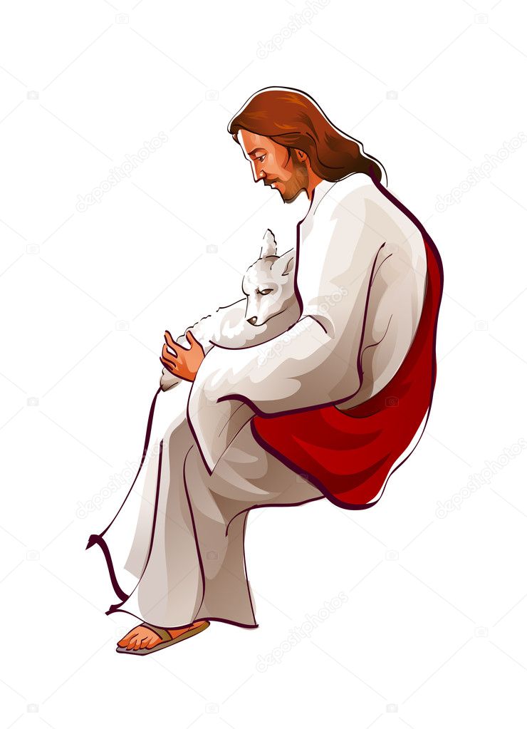 Jesus Side Profile Vector