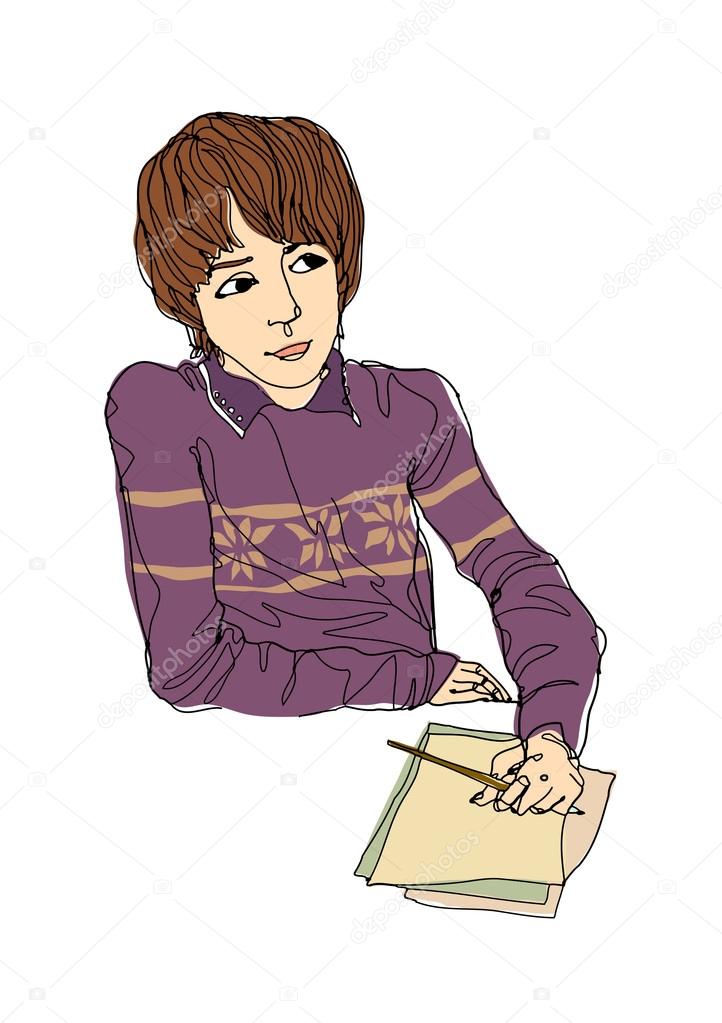 Student homework Stock Vector by ©zzve 13429409