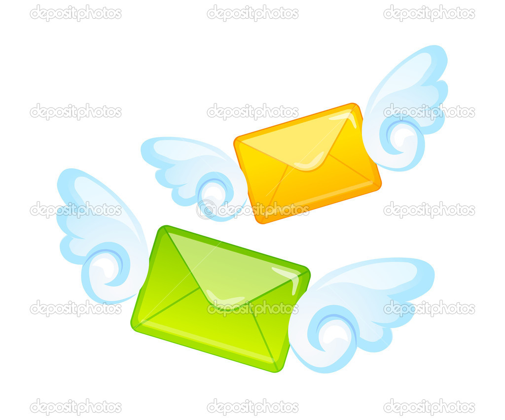 Vector icon letter and wings ⬇ Vector Image by © zzve | Vector Stock ...