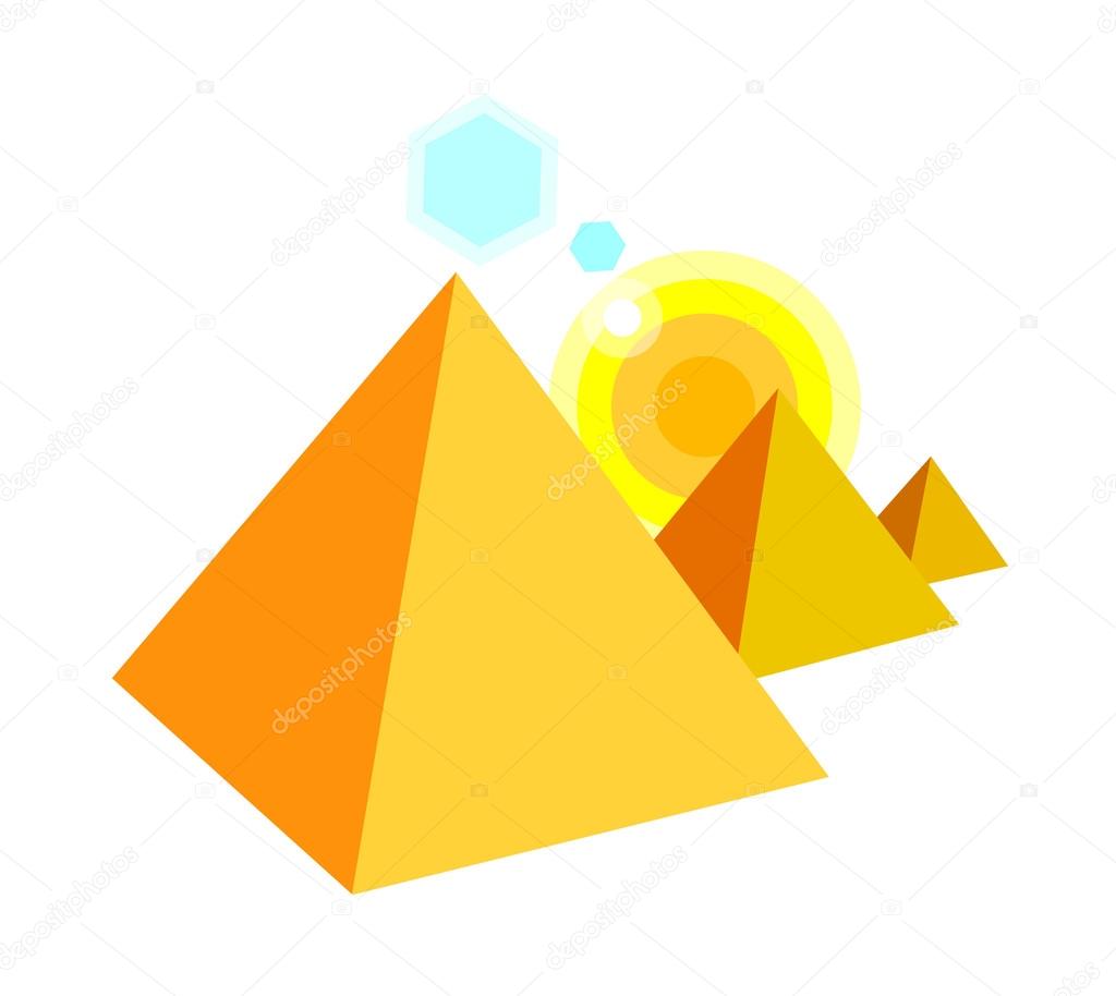 Vector icon pyramid — Stock Vector © zzve #13446341