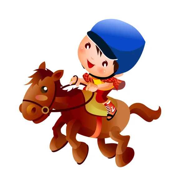 Boy on horse Stock Vector Image by ©zzve #13451952
