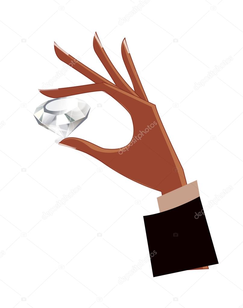 Diamond in hand Stock Vector Image by ©zzve #13456565