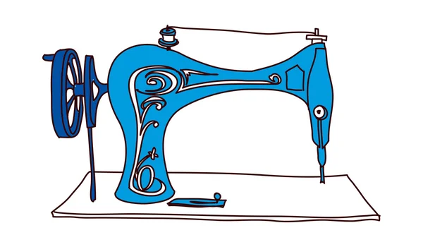 Picture: sewing machine cartoon | Sewing machine cartoon — Stock Photo ...
