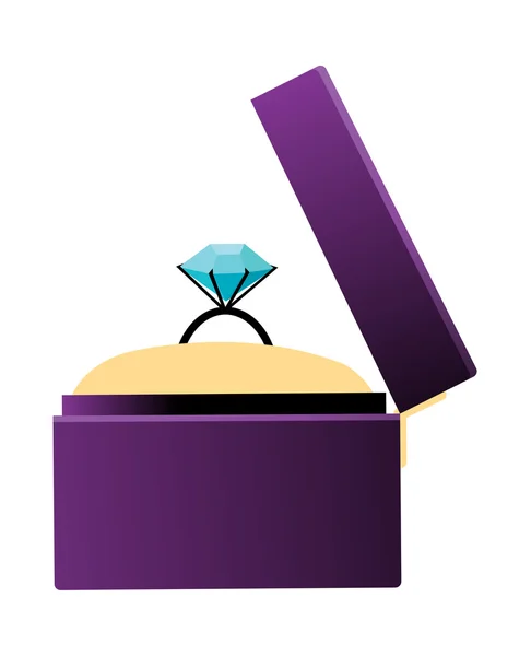 Ring with a big diamond. Stock Vector Image by ©zzve #13467772