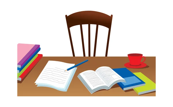 Reading books. — Stock Vector © theromb #82004992