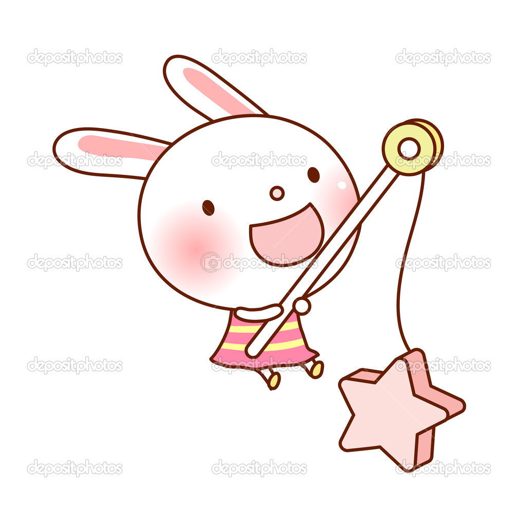 Pink rabbit Stock Vector by ©zzve 13461552