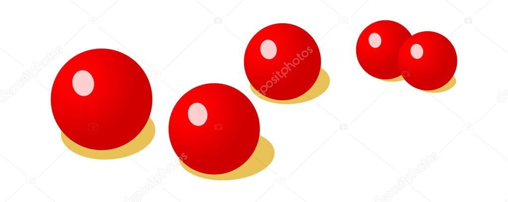 Red balls. Stock Vector Image by ©zzve #13468357