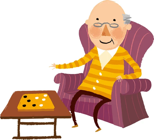 Old man sitting Vector Art Stock Images | Depositphotos