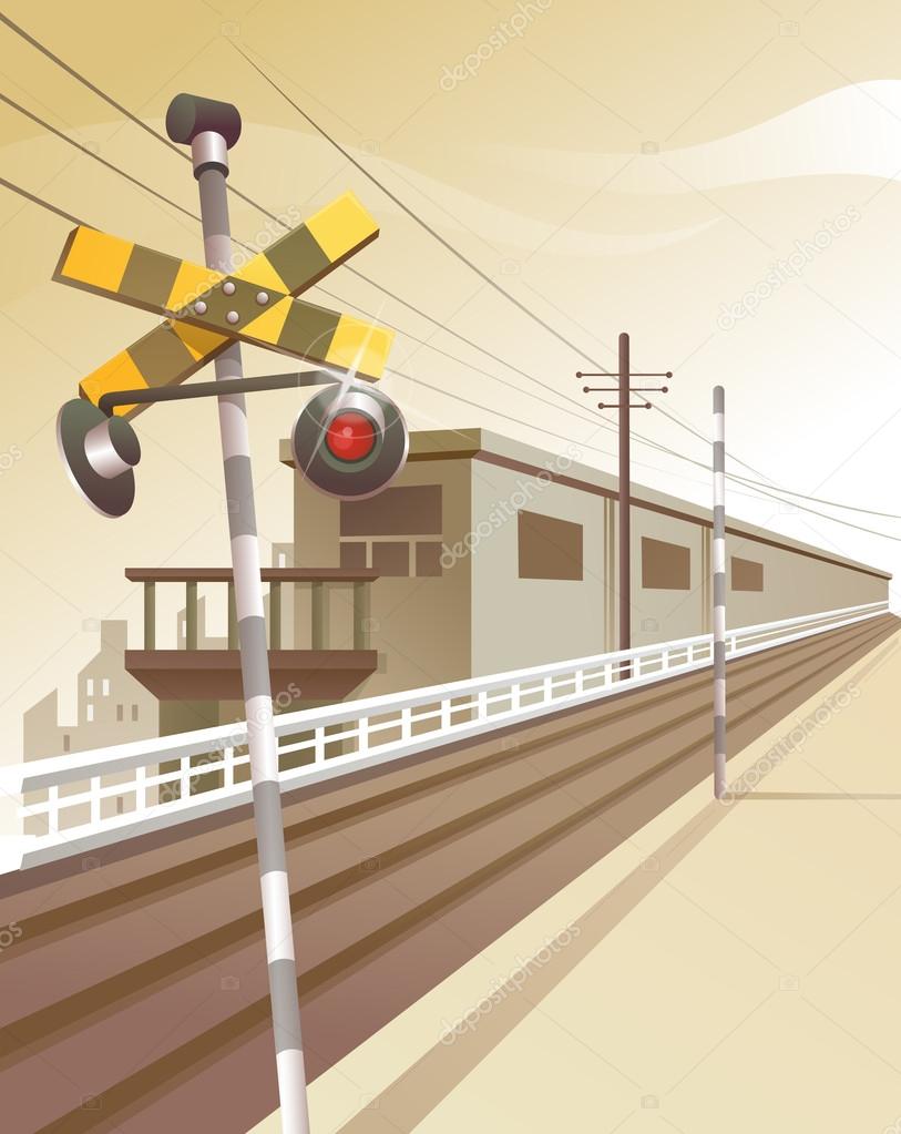 Railway station Stock Vector by ©zzve 45578773