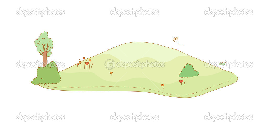 Park view Stock Vector Image by ©zzve #45596409