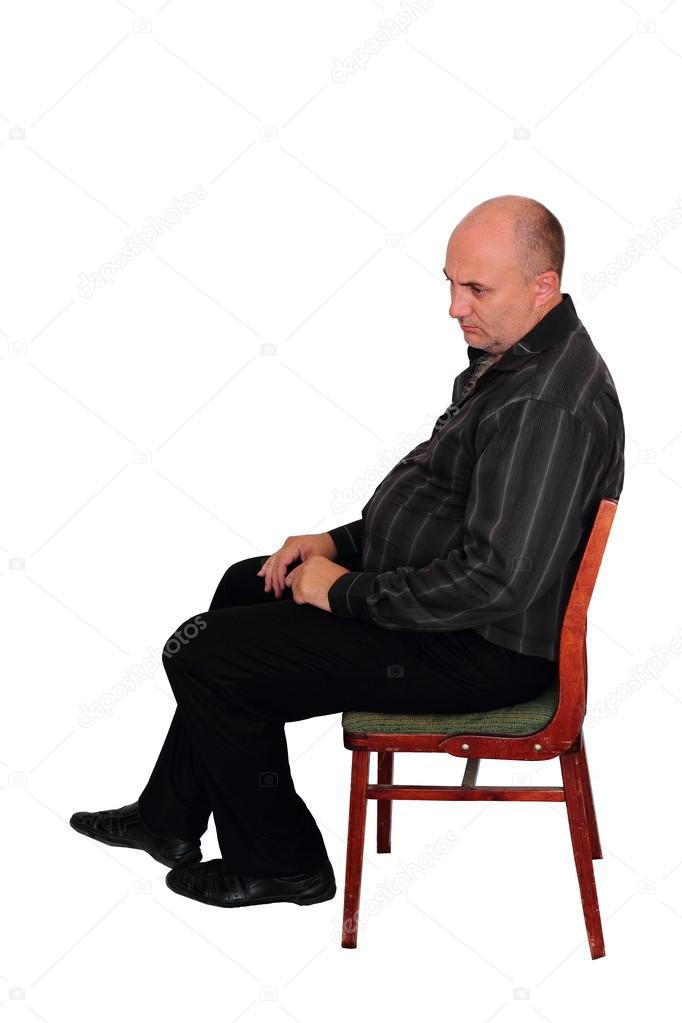 Sad Guy Sitting