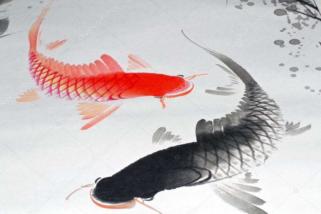 Asian ink design elements — Stock Photo © bimka1 #13645607