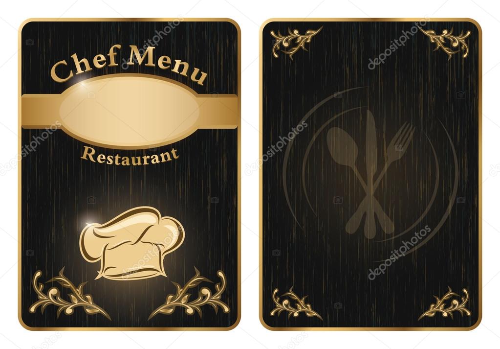 Capa de menu Chef ou placa - vetor 2 imagem vetorial de © Jocky #12881981