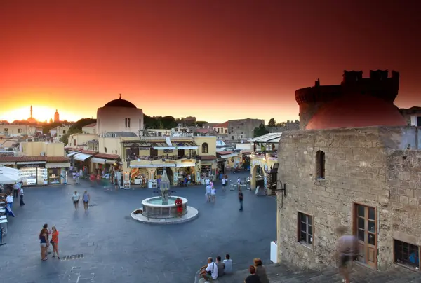 Old Rhodes town sunset – Stock Editorial Photo © olliemt1980 #13221764