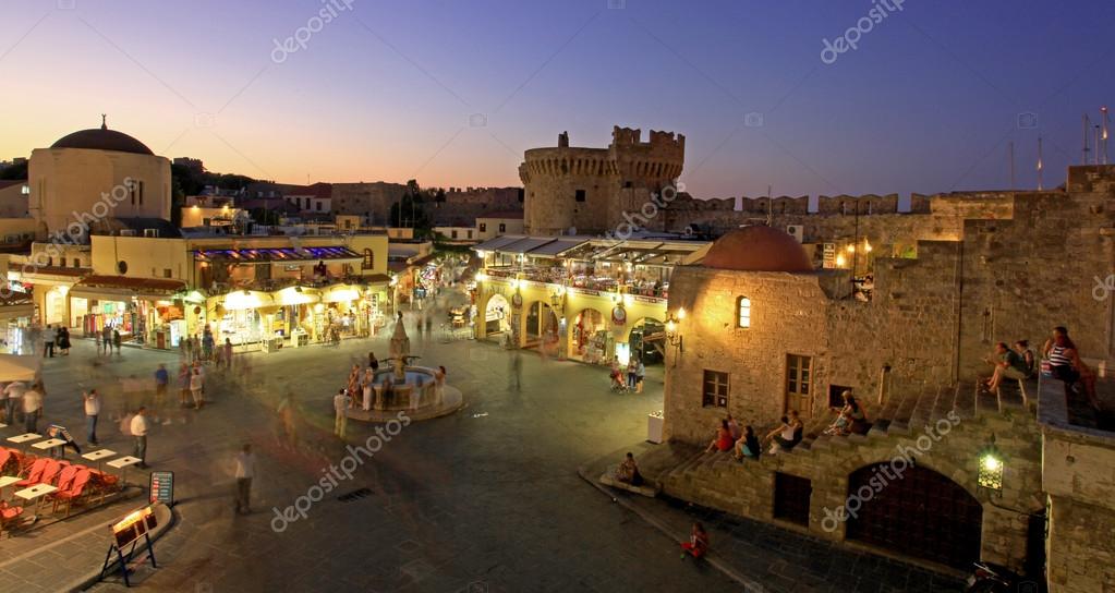Old Rhodes town sunset – Stock Editorial Photo © olliemt1980 #13221764