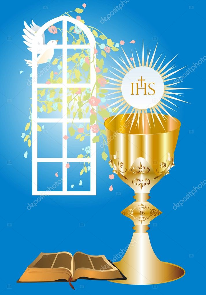 First communion, ⬇ Vector Image by © rodzynka | Vector Stock 42171149