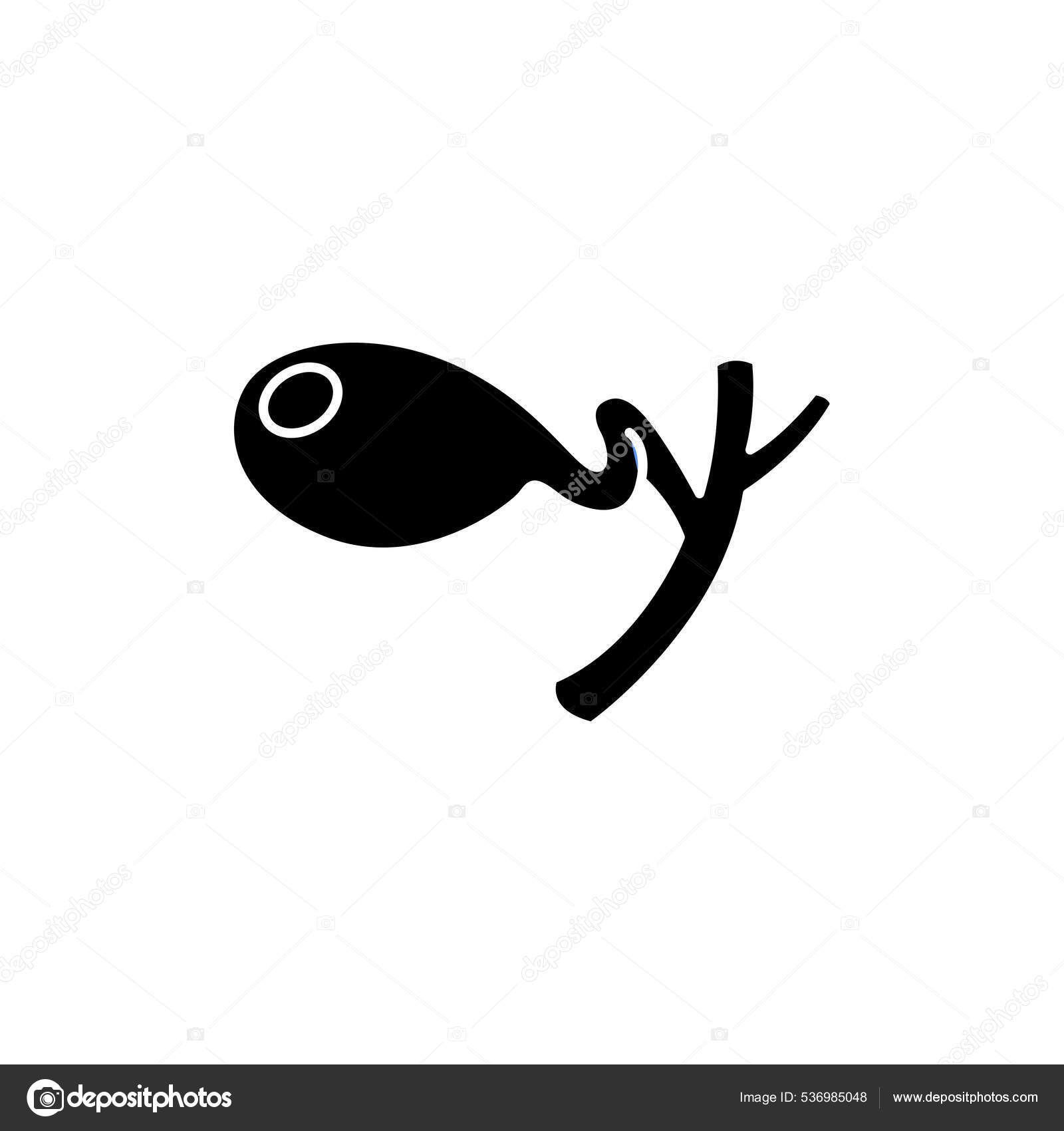 Human Organ Gall Bladder Color Line Icon Pictogram Web Page Stock ...