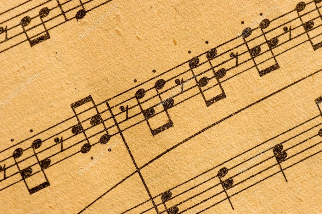 Musica classica, spartiti di macro — Foto Stock #12620082