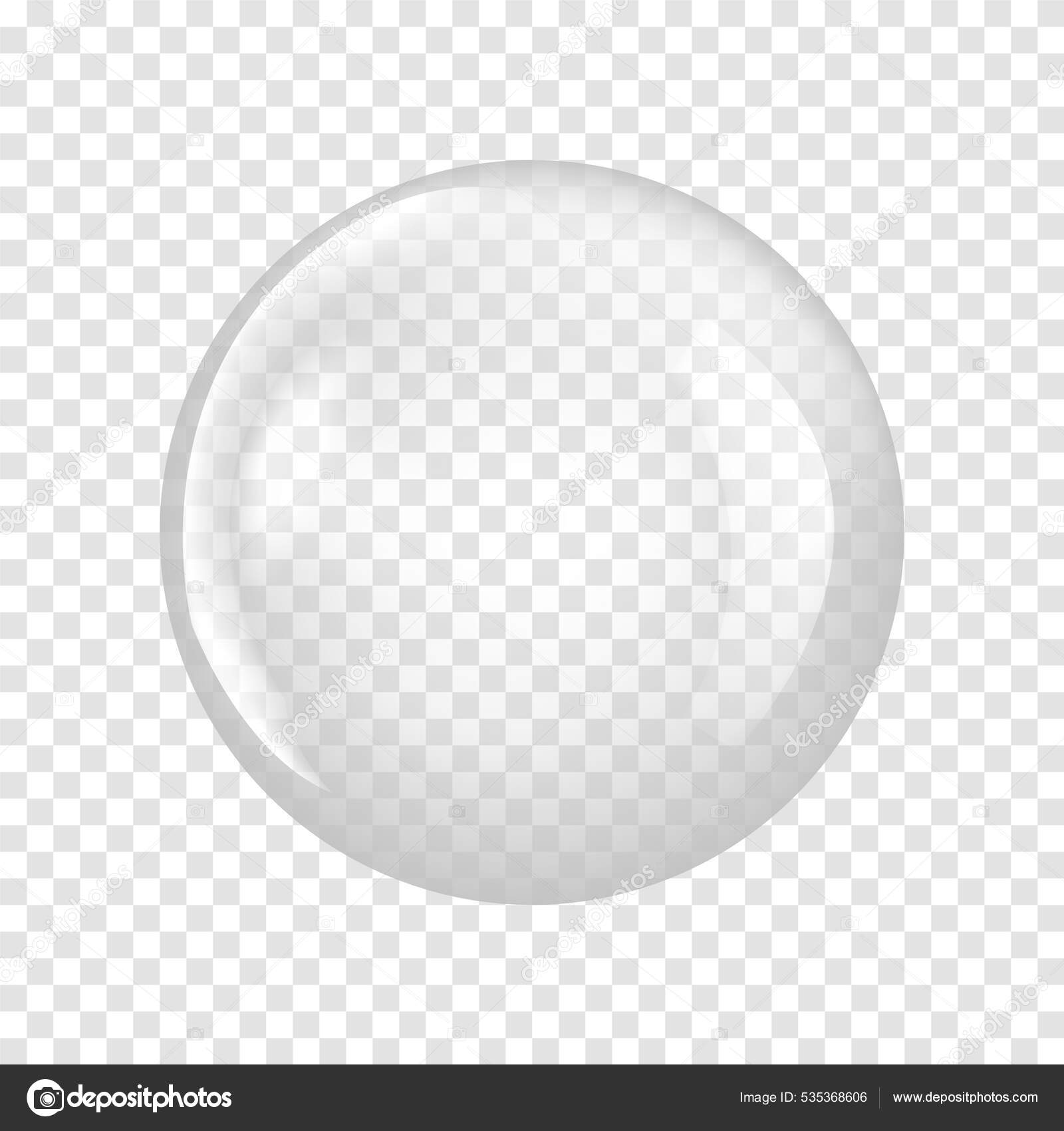 Transparent Glass Sphere Transparent Background Vector Illustration Eps ...