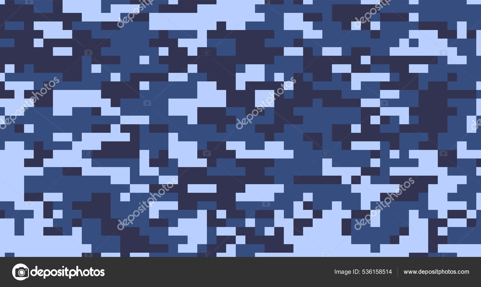 Vector Camouflage Military Texture Background Soldier Blue Pixel Eps ...
