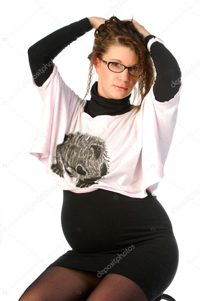 Pregnant, expectant, enceinte, gravid, parturient, impregnated, ⬇ Stock ...