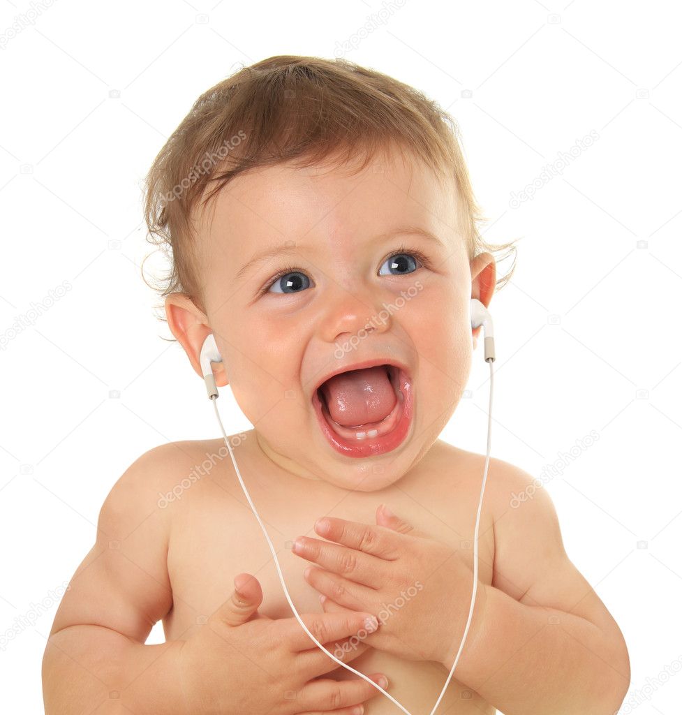 Baby music — Stock Photo © Hannamariah #18859927