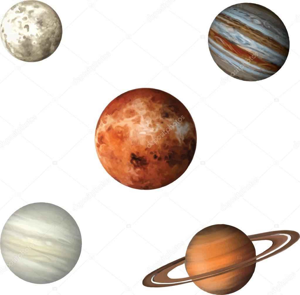Planets — Stock Vector © YuliaAvgust #37555503