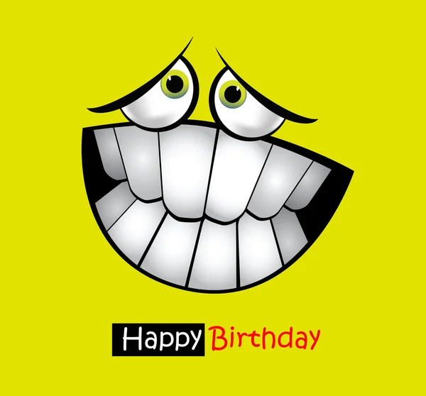 Happy Birthday Card smile Stock Vector Image by ©novkota1 #15308411