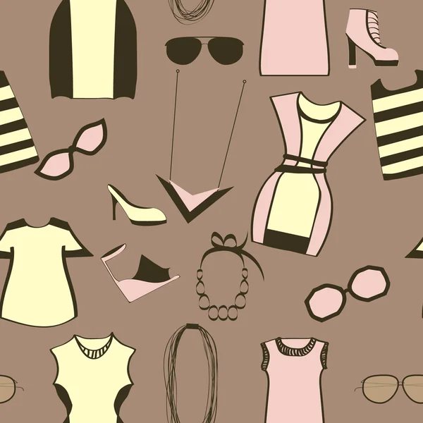 Ladies Clothing and Accessories pattern Stock Vector Image by ©Netkoff ...