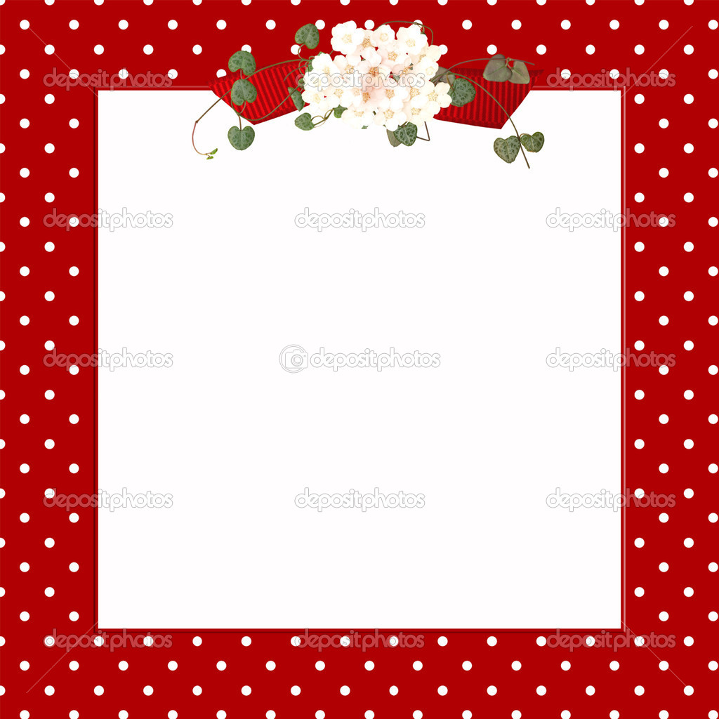 Polka dot frame — Stock Photo © jentara #18649393