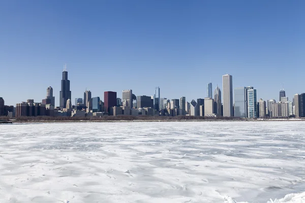Chicago winter skyline Stock Photos, Royalty Free Chicago winter ...